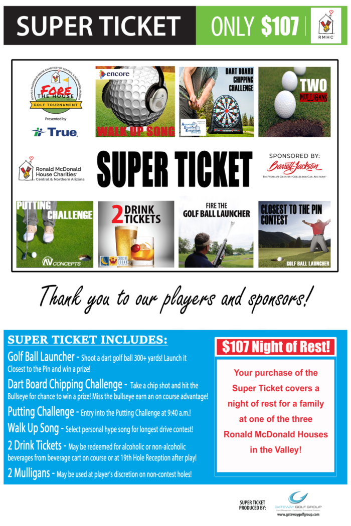 Super Ticket - Ronald McDonald House Charities of Central & Northern ...